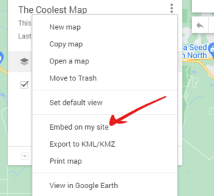 Embed Custom Google MyMaps with County & Cities Boundries